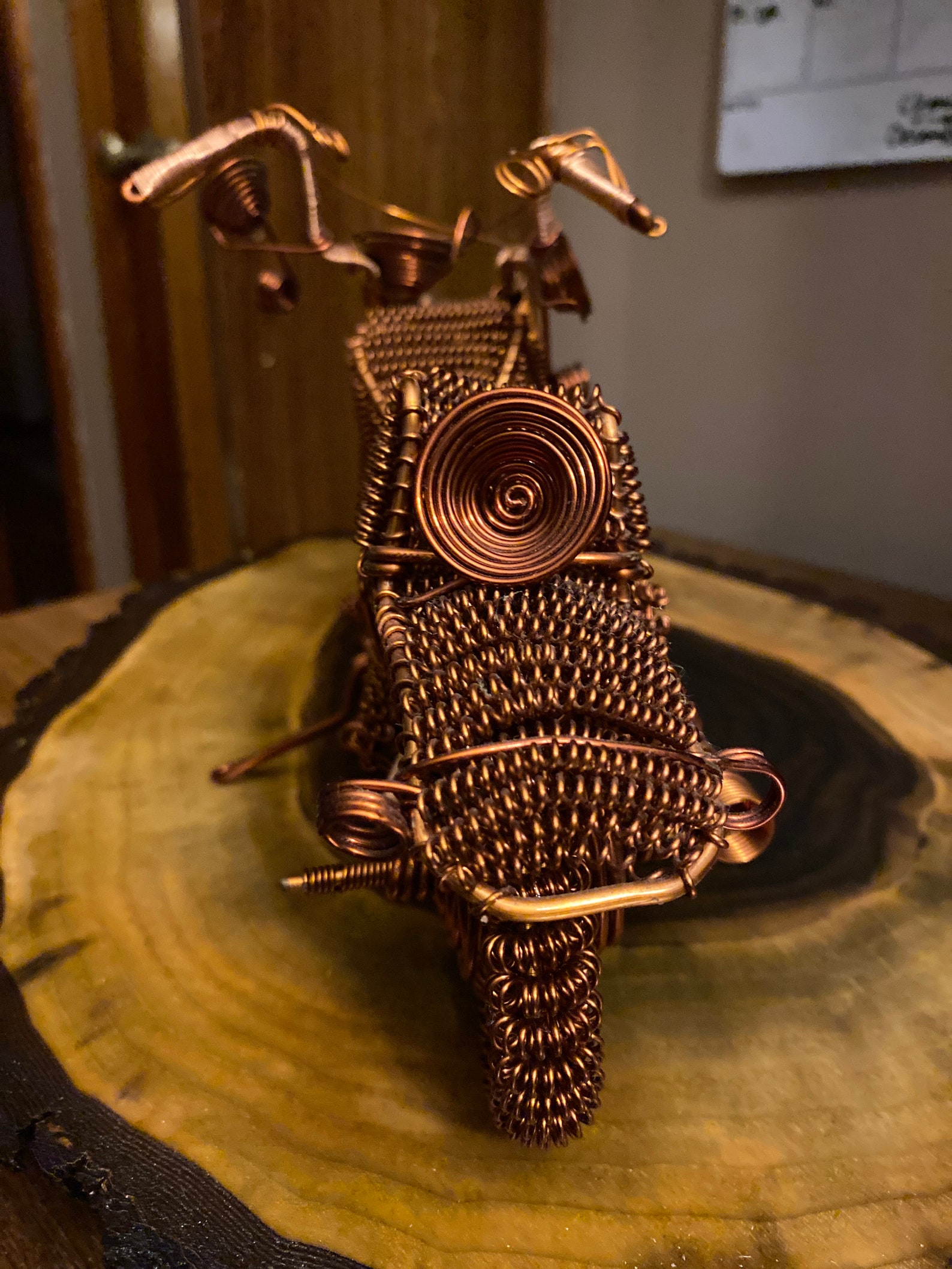 Copper Sculpture Motorcycle - Etsy