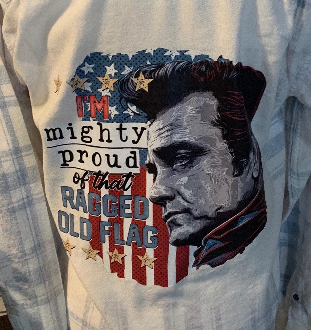 Custom Bleached Flannel Ragged Old Flag - Etsy