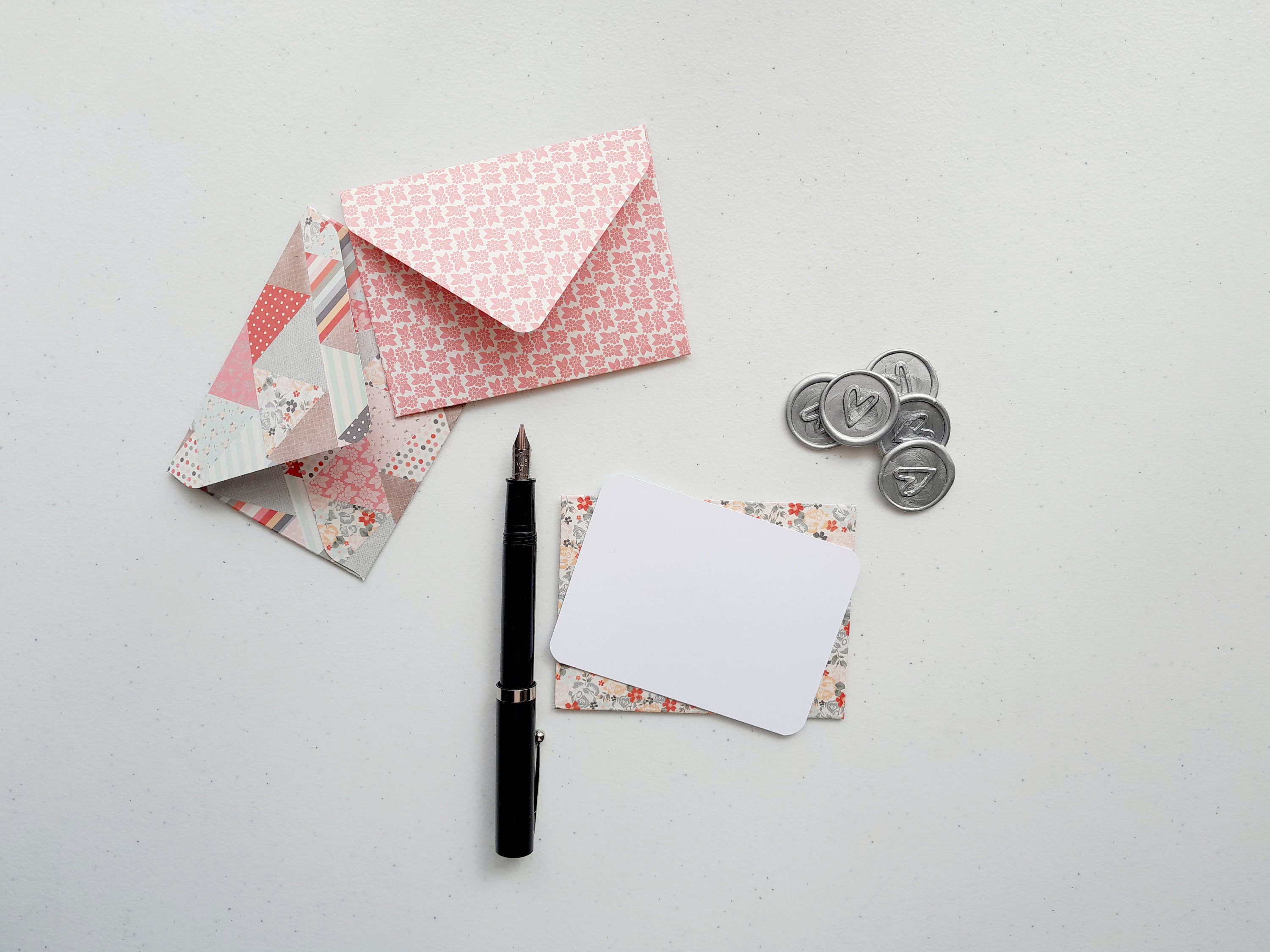 COTTAGE GARDEN Mini Envelopes Set of 10 Handmade Mini Envelopes With ...