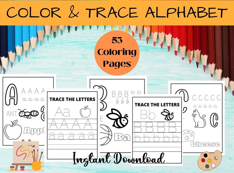 My First Alphabet Pages, Perfect for Kids up to 6years, Preschoolers ...