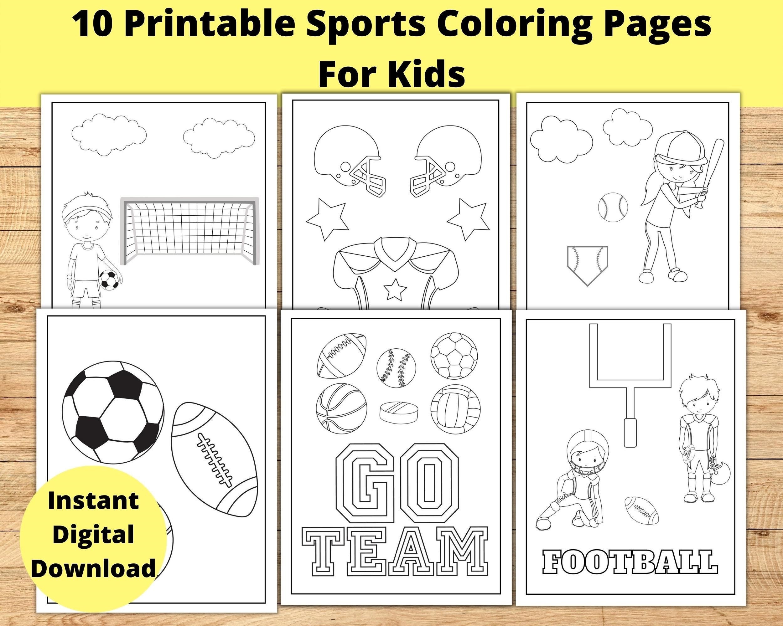 Sports Team Coloring Pages