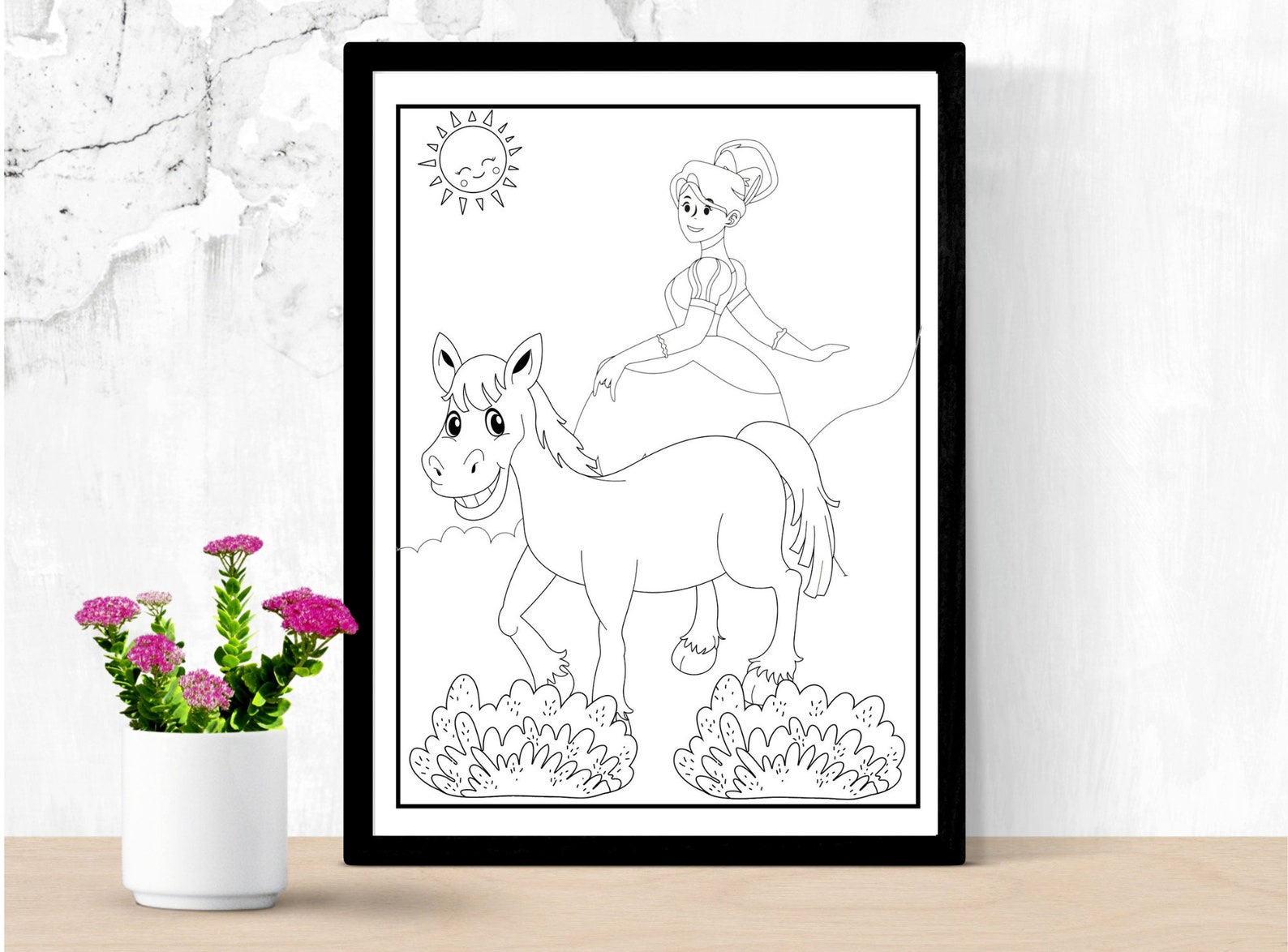 Super Cute Princess Coloring Pages for Girls Perfect for Kids - Etsy