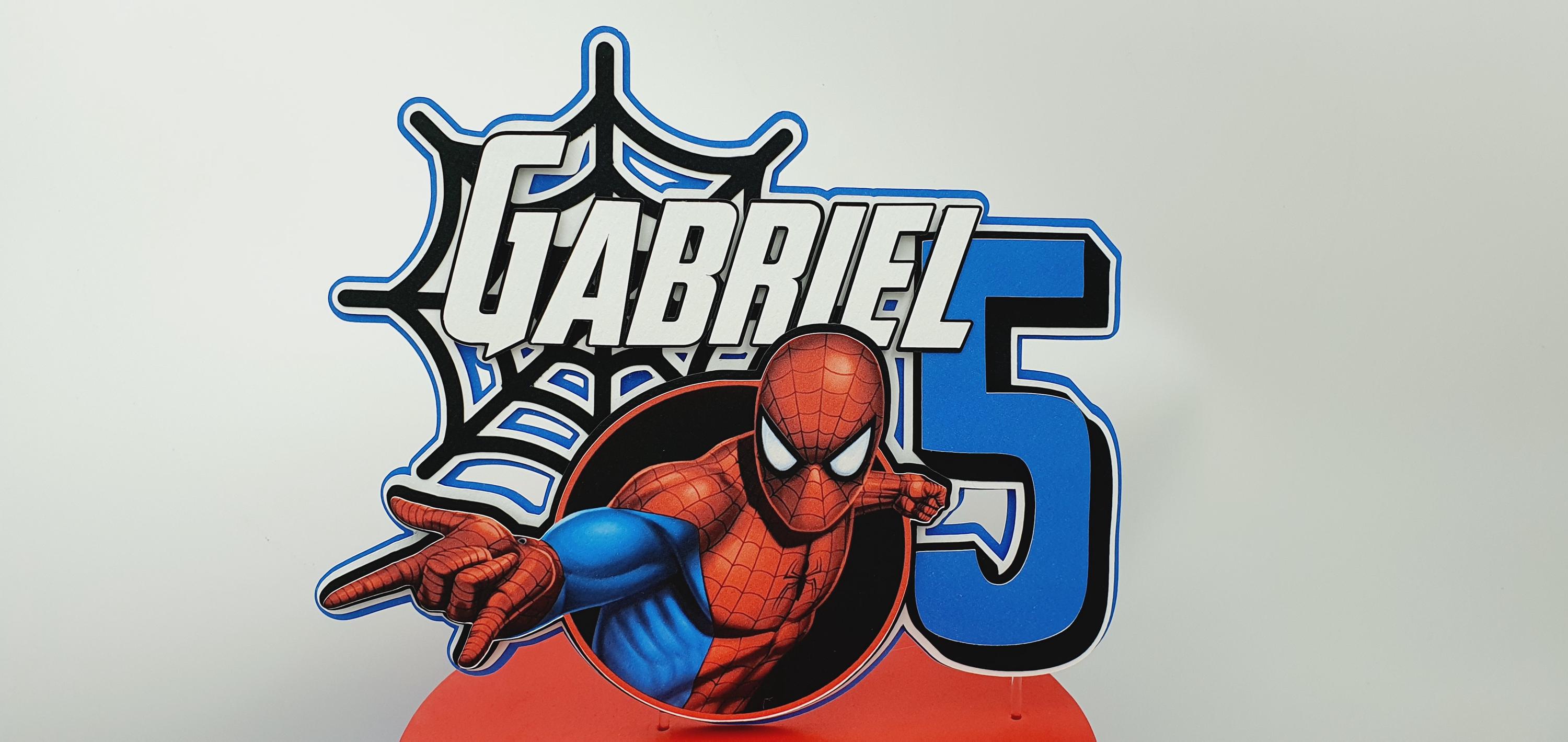 Spiderman/spiderman Fake Scenographic Cake for Birthday in Eva Rubber ...
