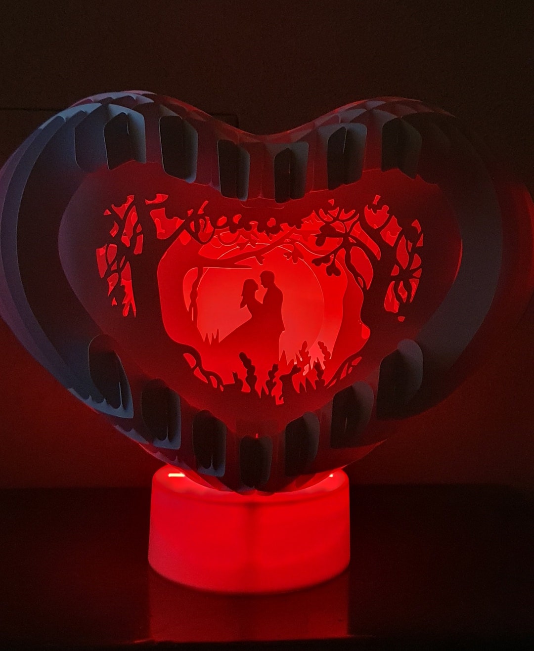 Handcrafted Heart-shaped Pop up Lamp Ideal for Valentine's Day - Etsy