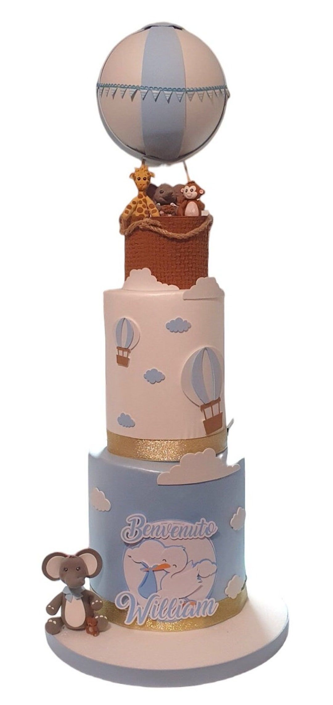 Scenographic Fake Birth/baptism Cake in Eva Rubber, Mouldable Foam and ...