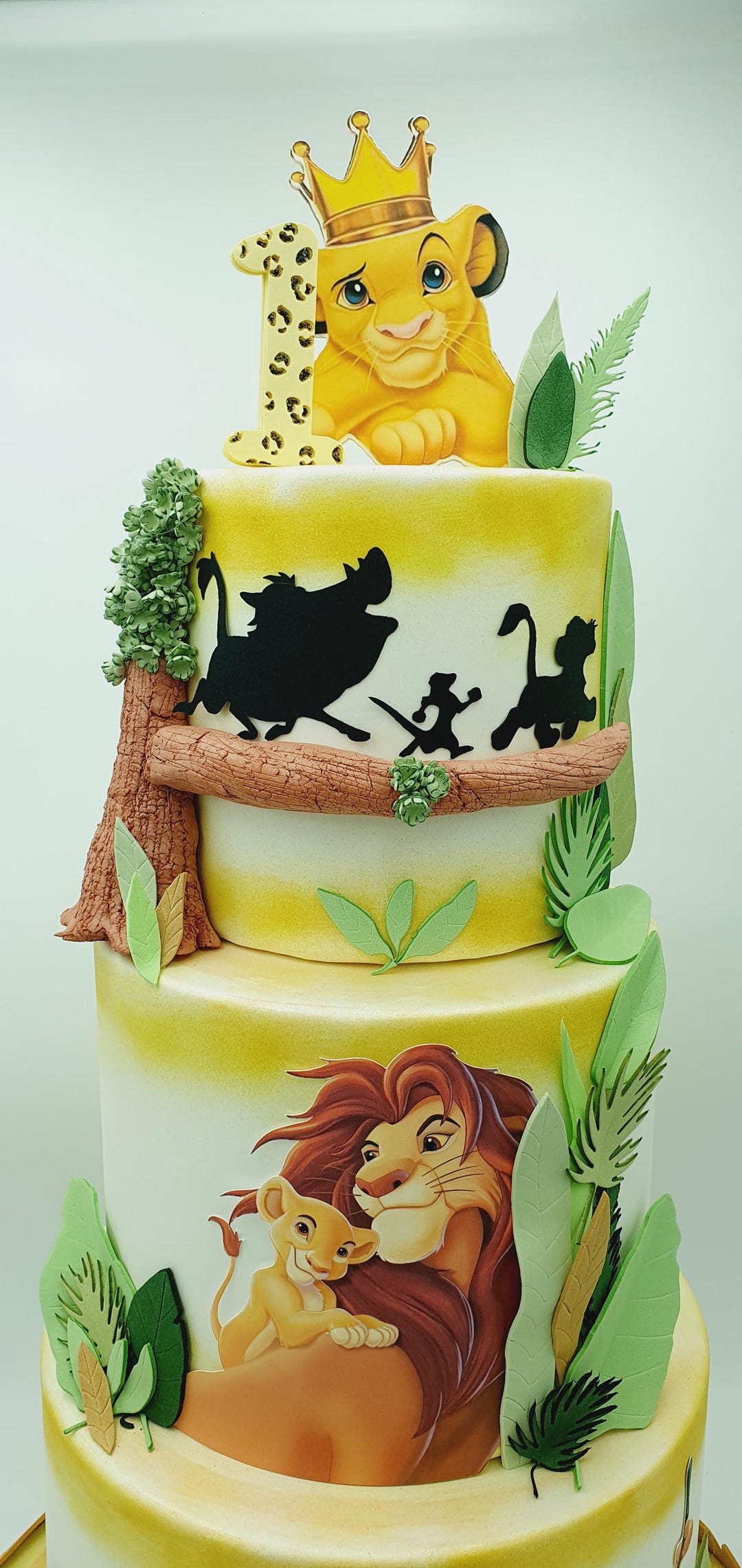 Simba King Theme Fake Scenic Cake for Baptism, First Birthday ...