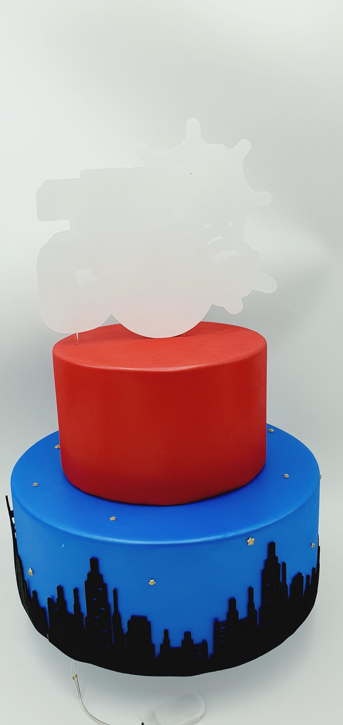 Spiderman/spiderman Fake Scenographic Cake for Birthday in Eva Rubber ...