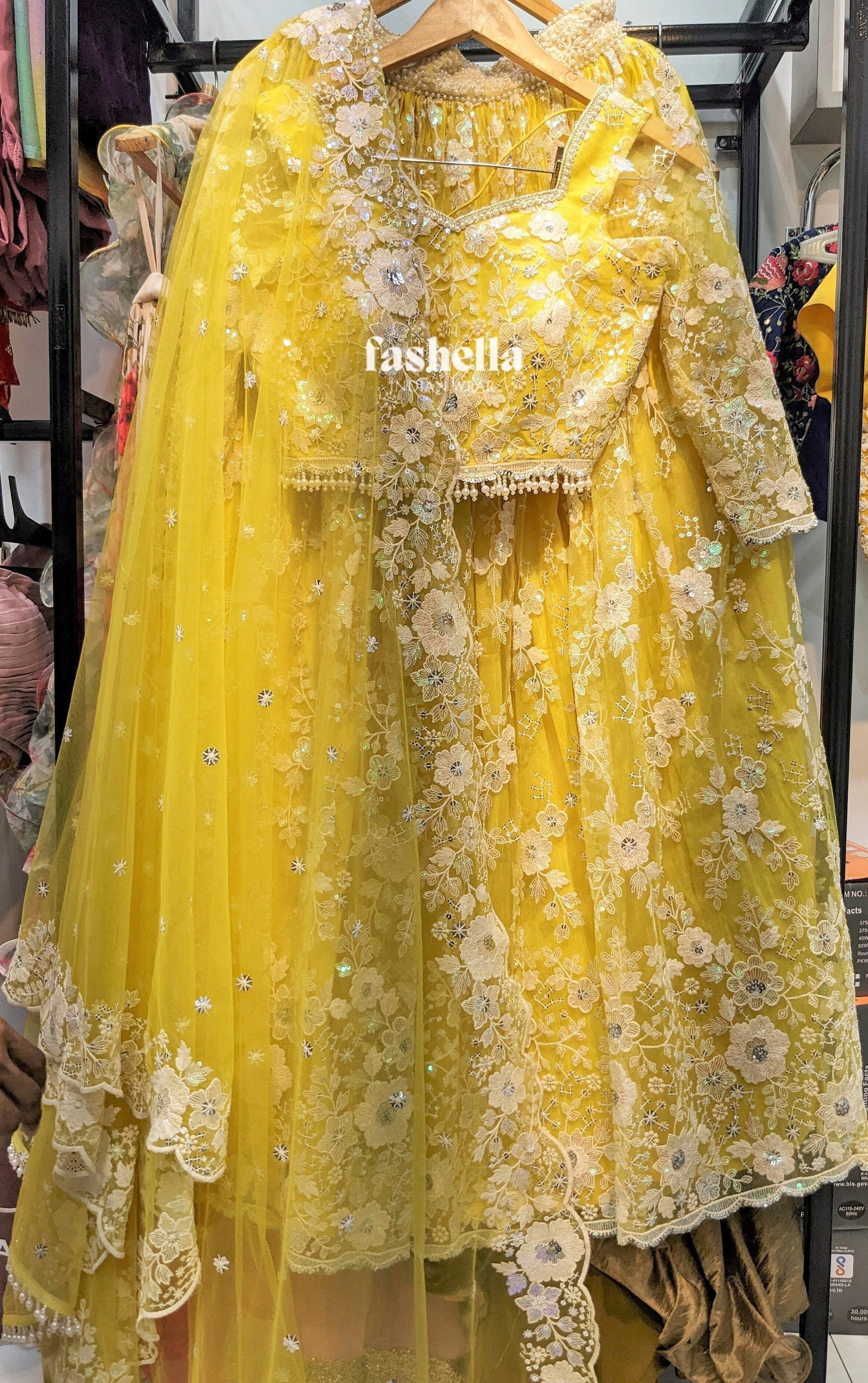 Yellow Lehenga/ Yellow White Lehenga/ Indian Wear Lehenga/ Sunshine ...