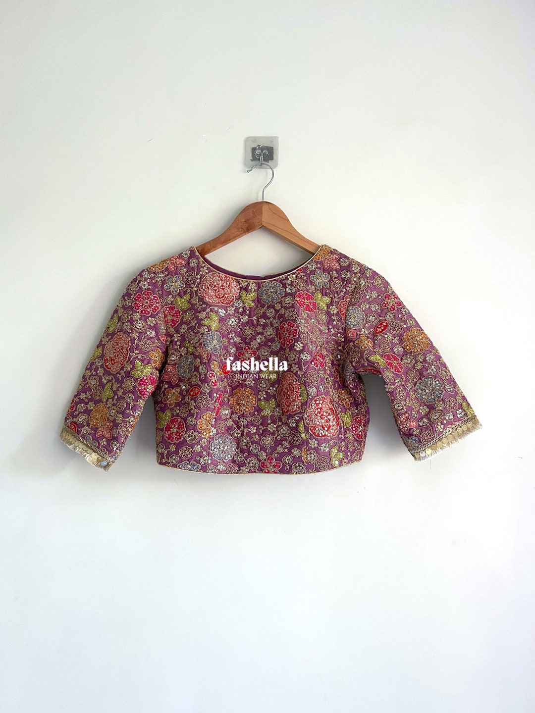 Lilac Blouse/ Indian Saree Blouse/ Designer Blouse/ Lehenga Blouse ...