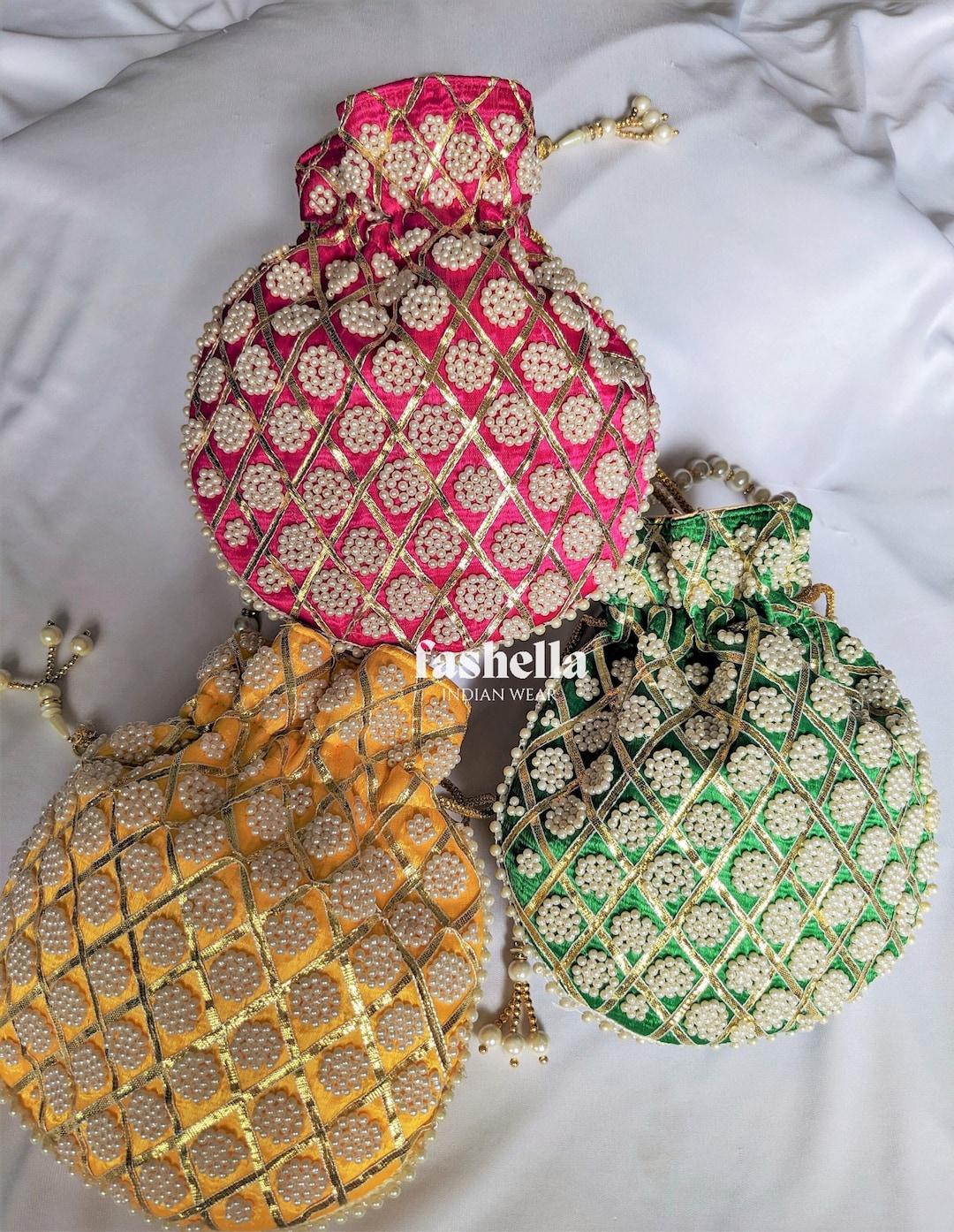 Potli Bag/ Indian Potli Bag/ Bag With Lehenga/ Indian Purses/ Indian ...