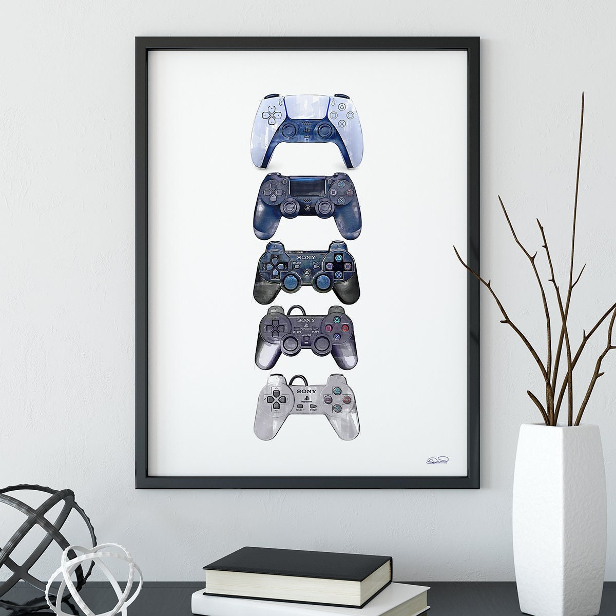 PS Controller Evolution Print DIGITAL DOWNLOAD - Etsy