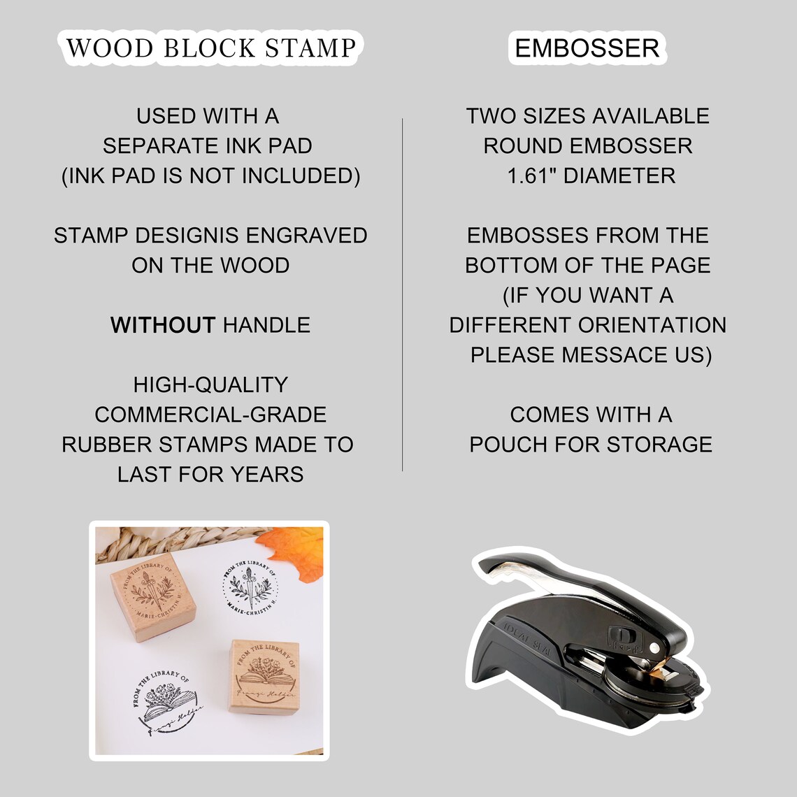 Chose Your Wedding Embosser, Personalized Wedding Embosser Stamp ...
