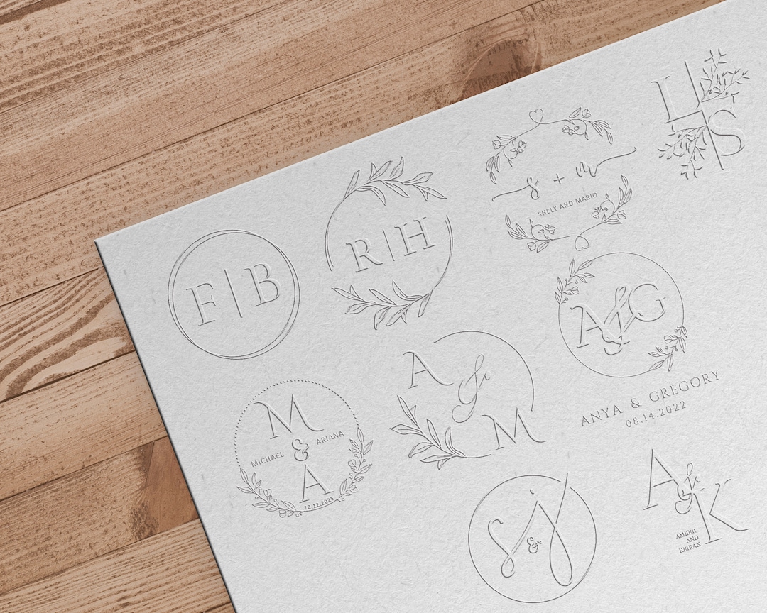 Chose Your Wedding Embosser, Personalized Wedding Embosser Stamp ...