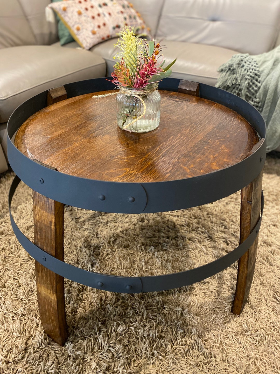 Wine Barrel Coffee Table - Etsy