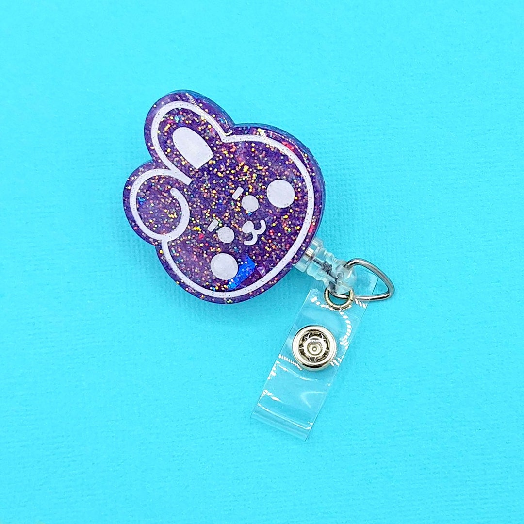 BTS COOKY JK Jungkook Retractable Badge Reel With Plain Clip - Etsy