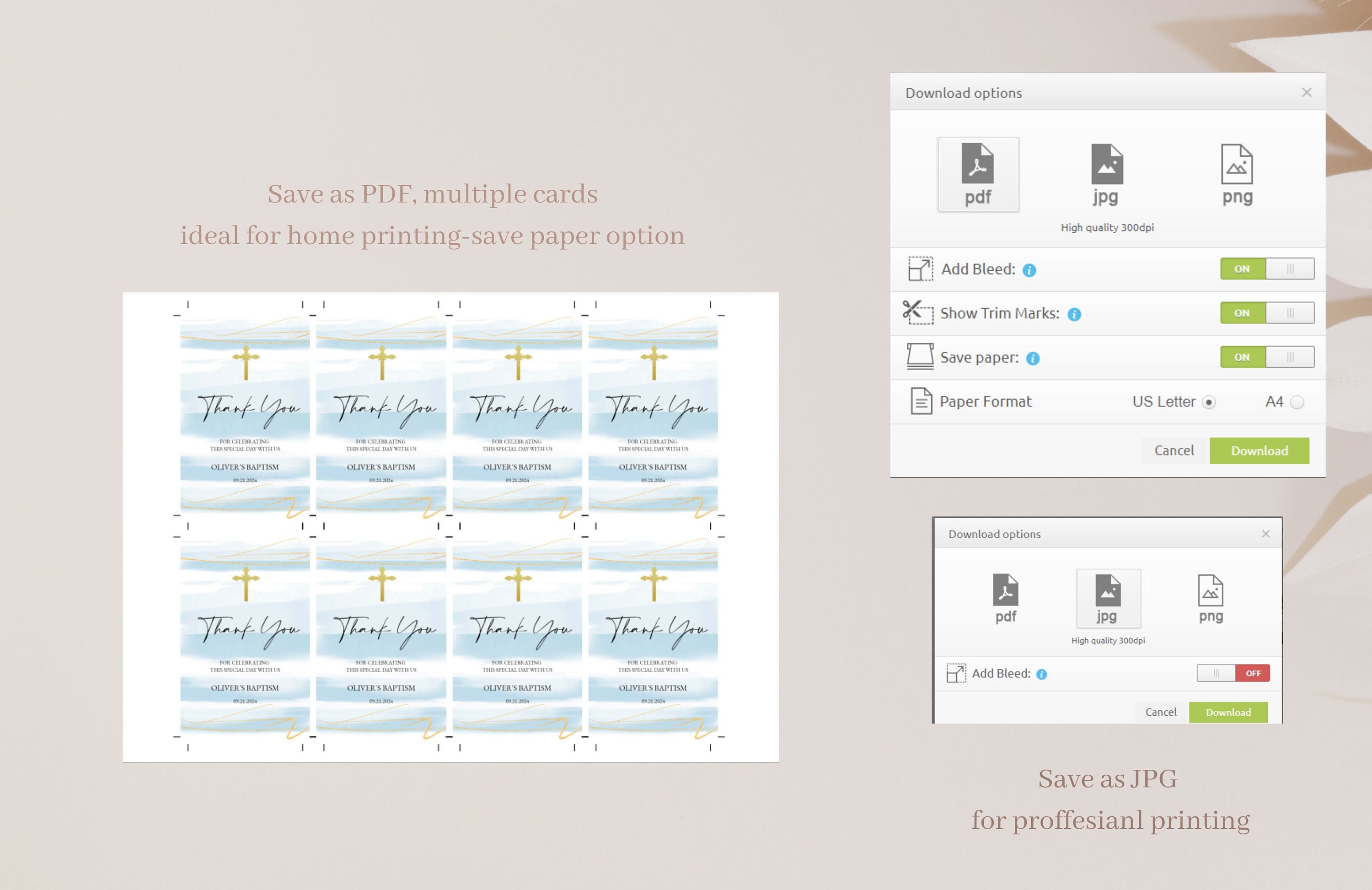 Baptism Favor Tag Template, Printable Christening Gift Tags, Baby Pink ...