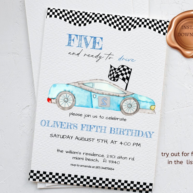 Drive in Invitation - Etsy