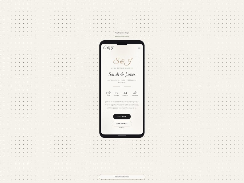 Editable Wedding Website Template, HTML, Admin Panel, RSVP Countdown ...