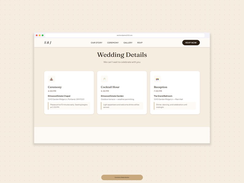 Editable Wedding Website Template, HTML, Admin Panel, RSVP Countdown ...