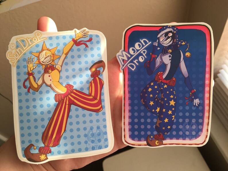 Sundrop & Moondrop Big Sticker Security Breach Five Nights - Etsy