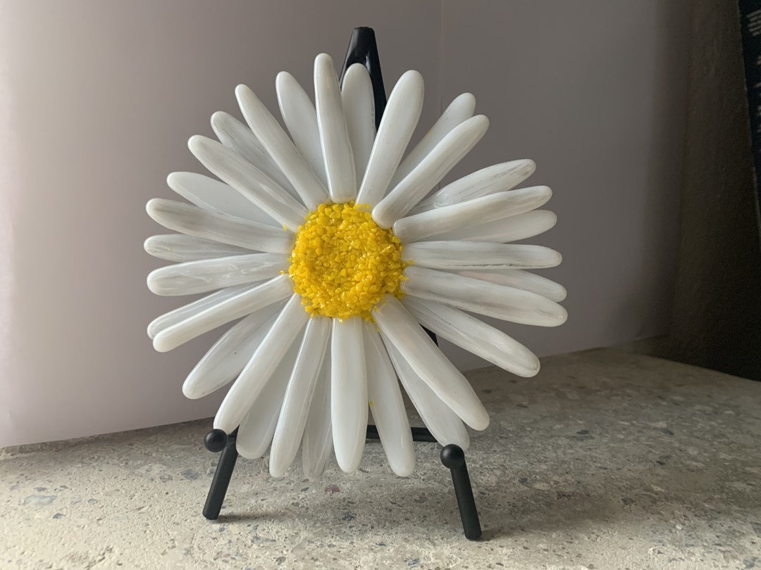 Fused Glass Daisy - Etsy