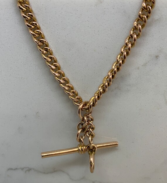 9ct Gold Vintage Double Albert Chain - Etsy