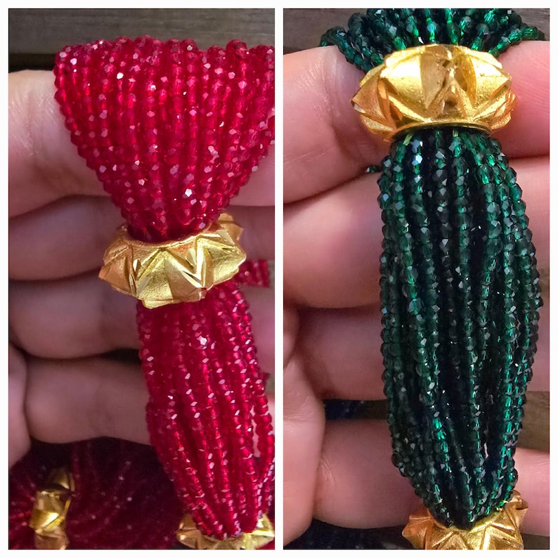 Women's Nepali Naugedi Hydro Pote(red/green) - Etsy