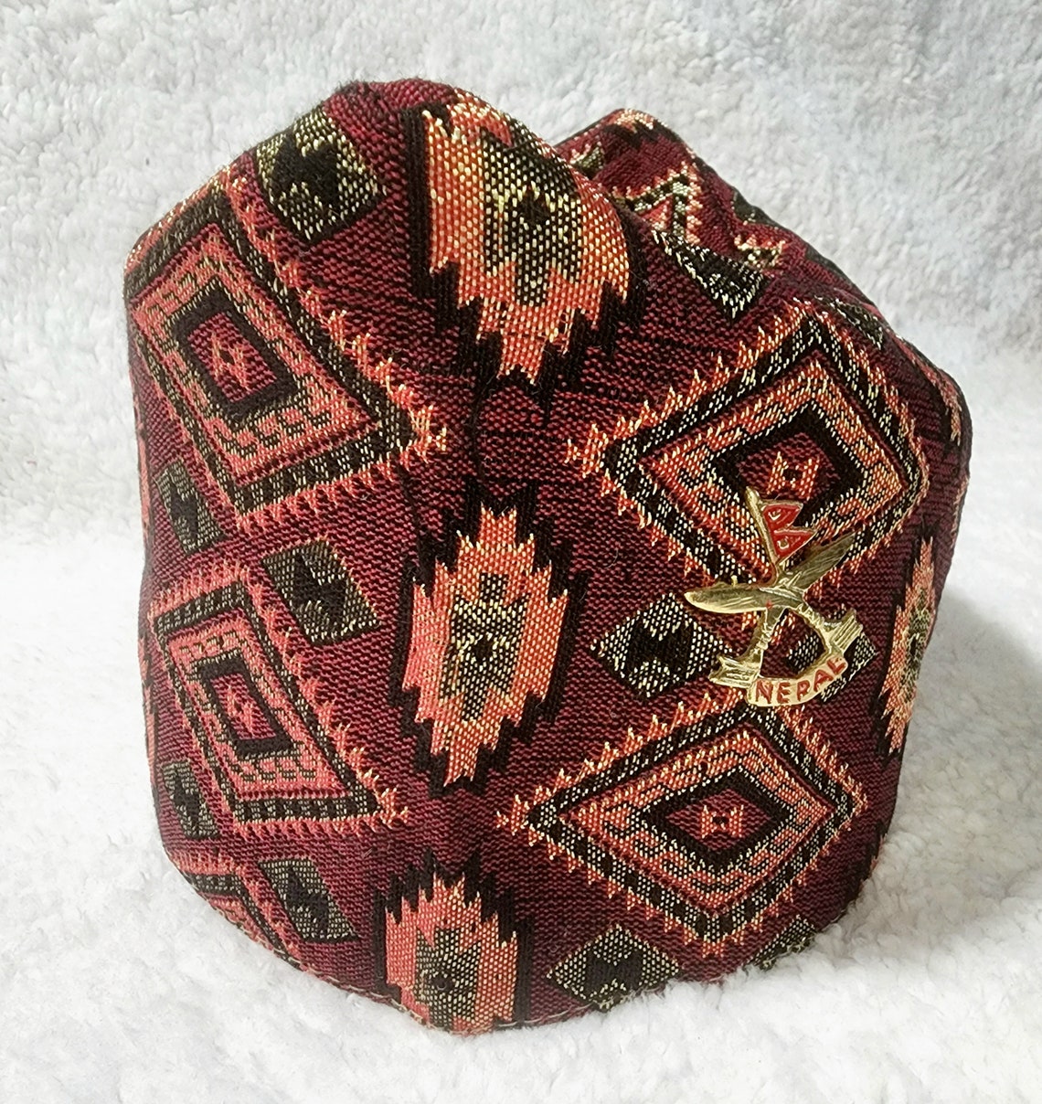 Nepali Dhaka Topi Palpali Dhaka Topi With Signature Pin Nepal and ...
