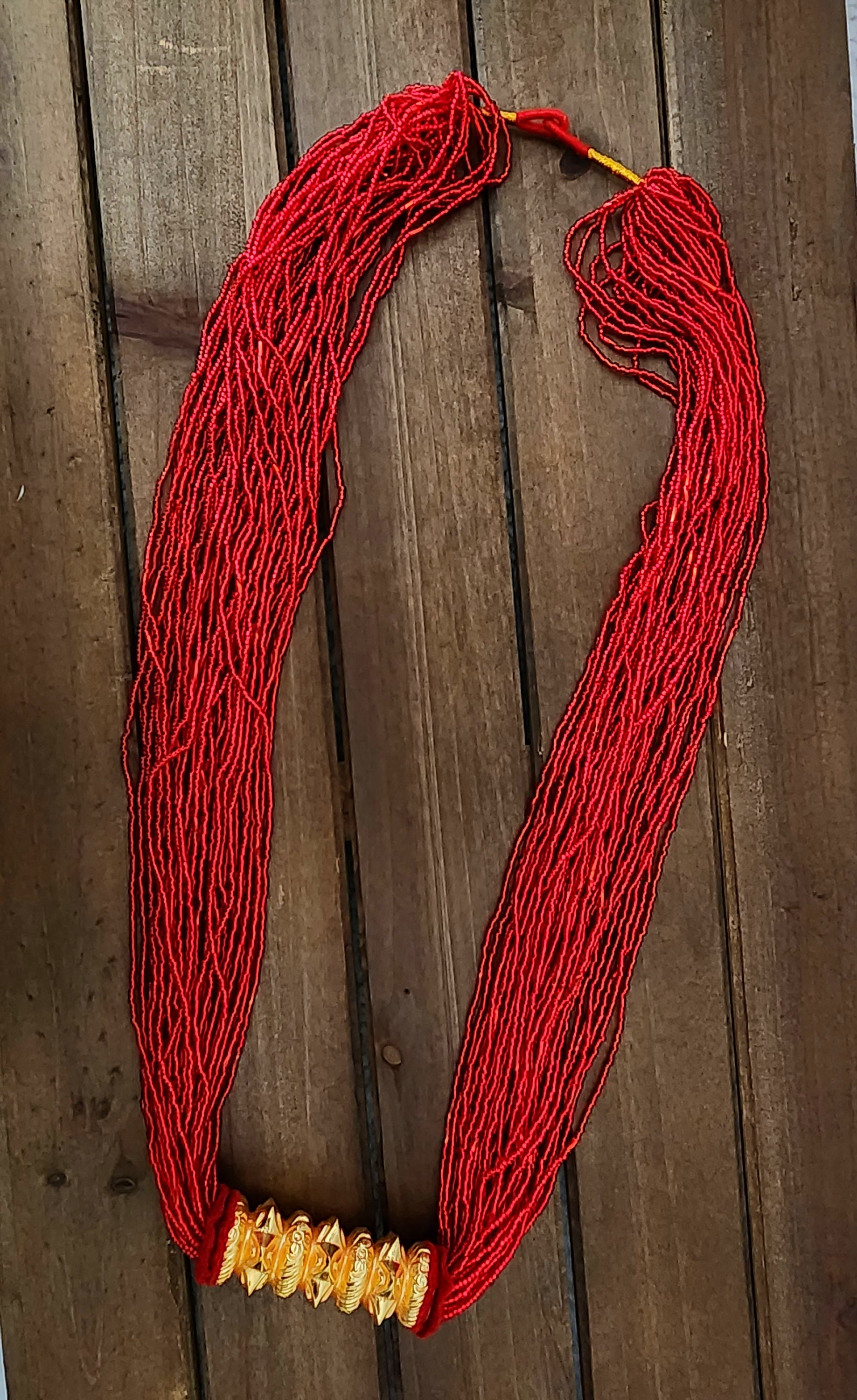 Women's Nepali Maili Tilhari Pote(red/green/yellow) - Etsy