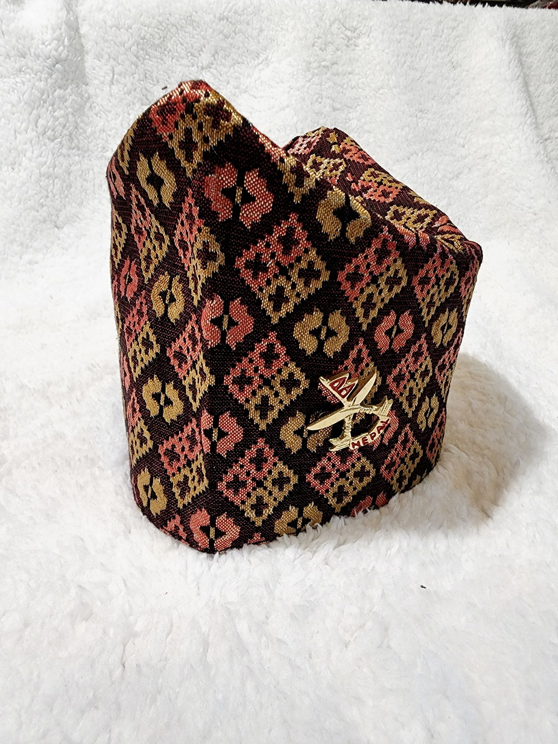 Nepali Dhaka Topi Palpali Dhaka Topi With Signature Pin Nepal and ...
