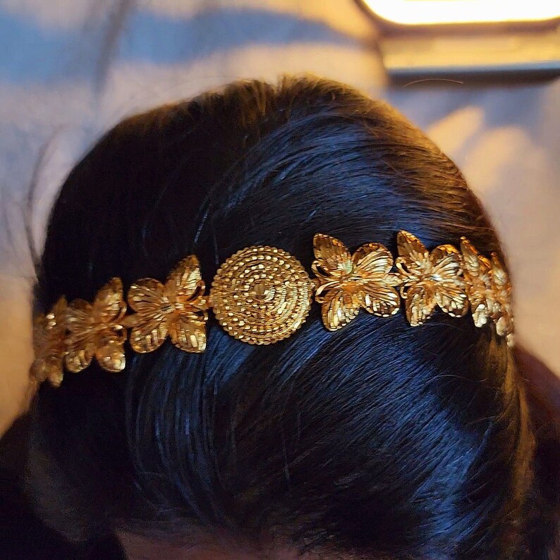Nepali Traditional Gold Plated Headband, Golden Tiara - Etsy