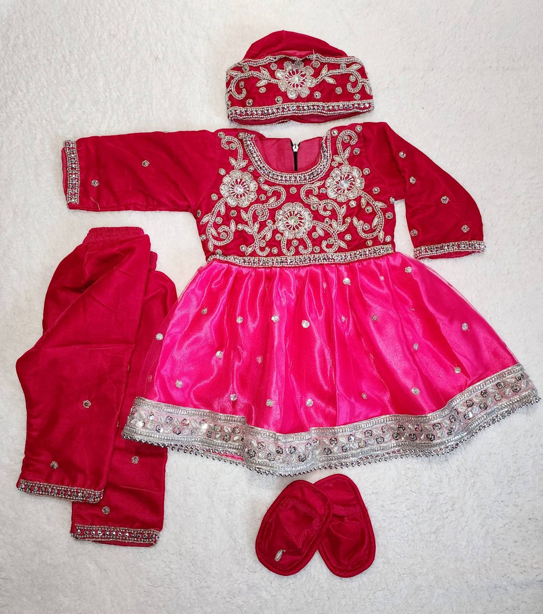 Nepali Pasni Dress for Baby Girl (pink)/baby Weaning Ceremony /rice ...