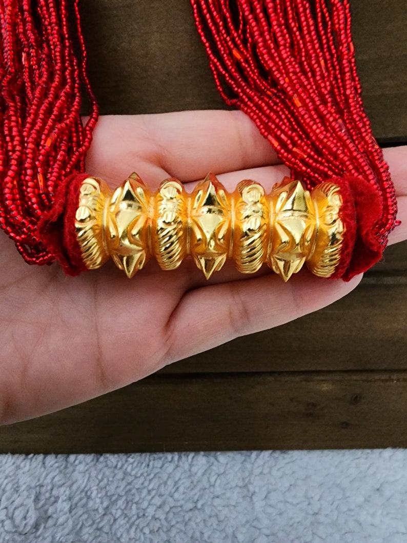 Women's Nepali Maili Tilhari Pote(red/green/yellow) - Etsy