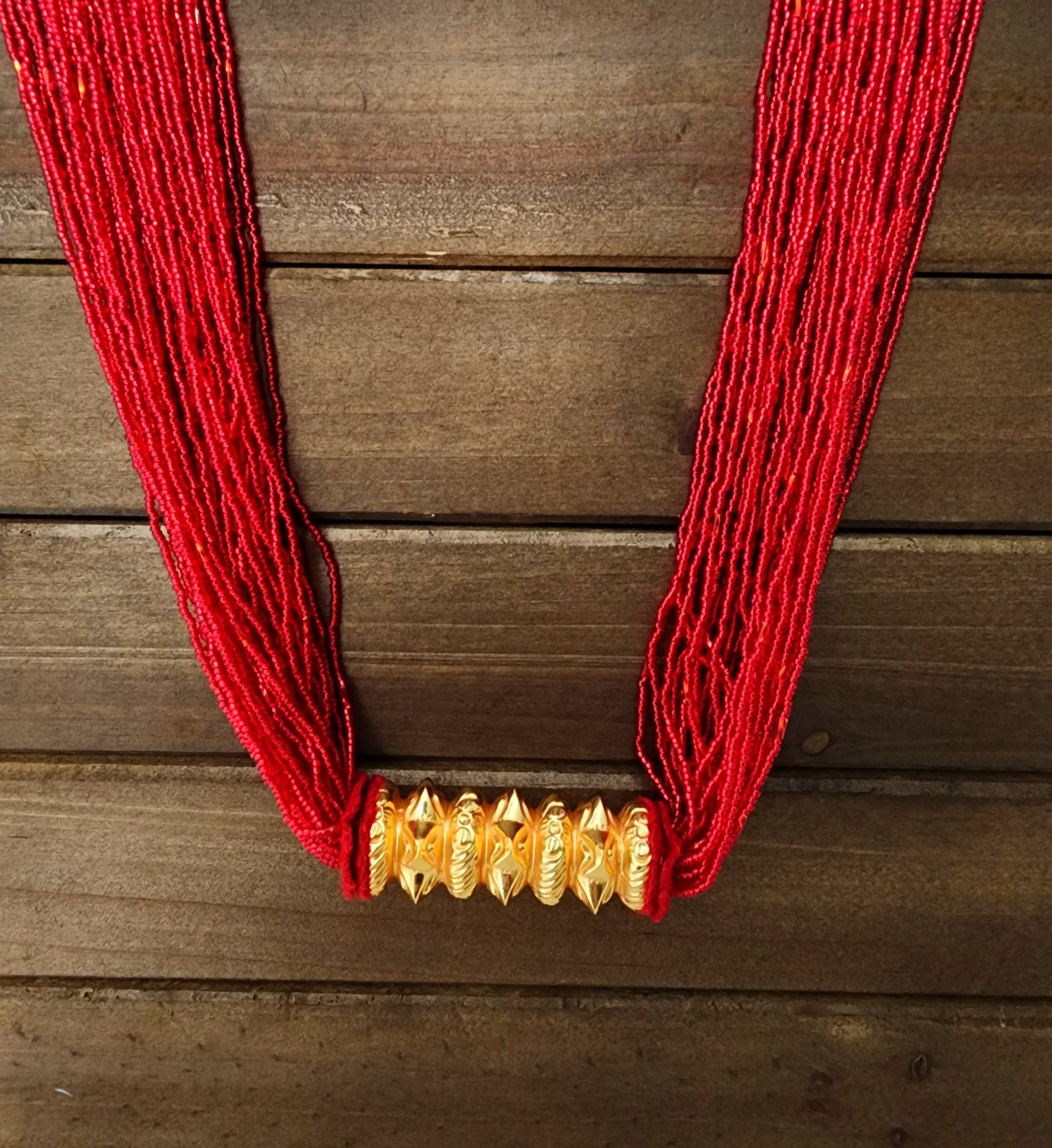 Women's Nepali Maili Tilhari Pote(red/green/yellow) - Etsy