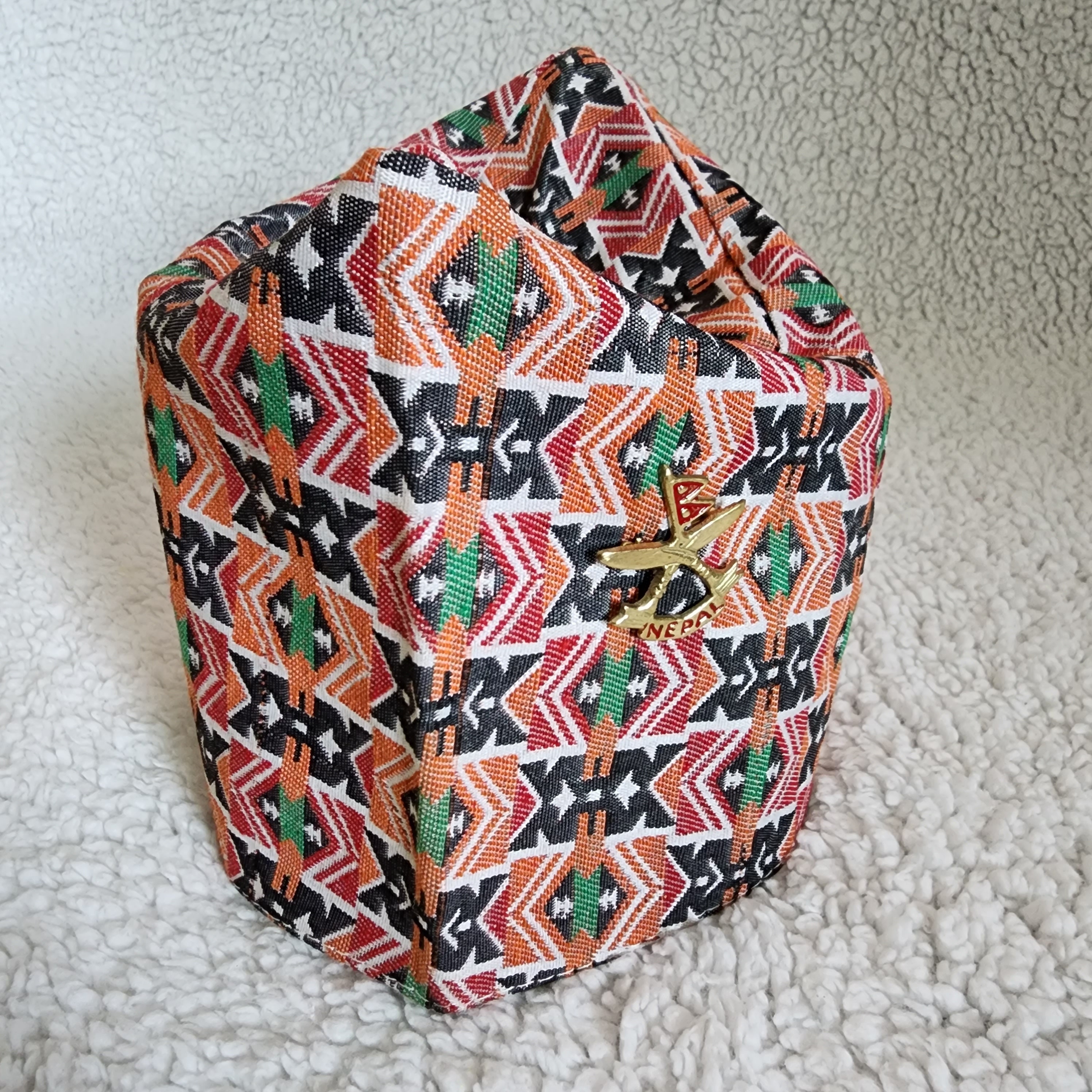 Nepali Dhaka Topi - Palpali Dhaka Topi With Signature Pin Nepal and ...