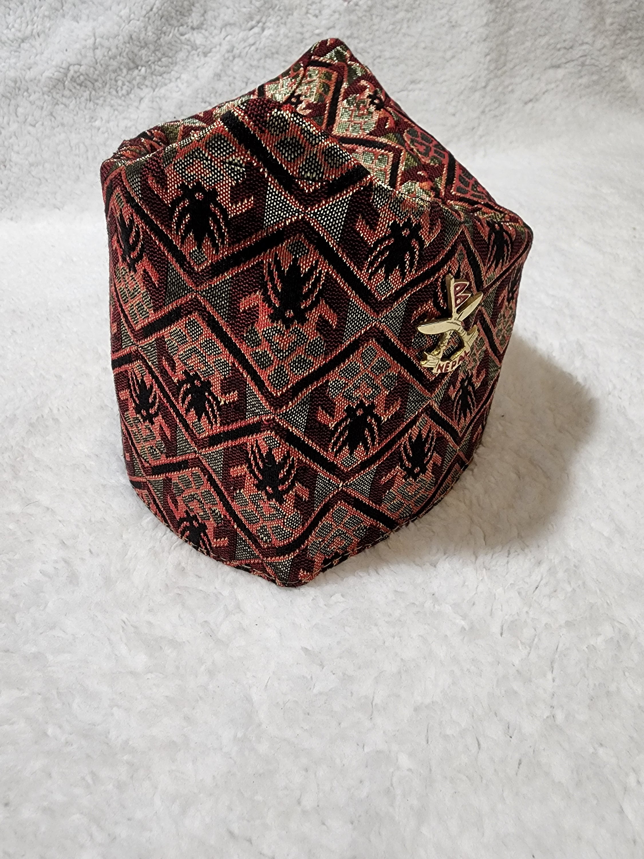 Nepali Dhaka Topi - Palpali Dhaka Topi With Signature Pin Nepal and ...