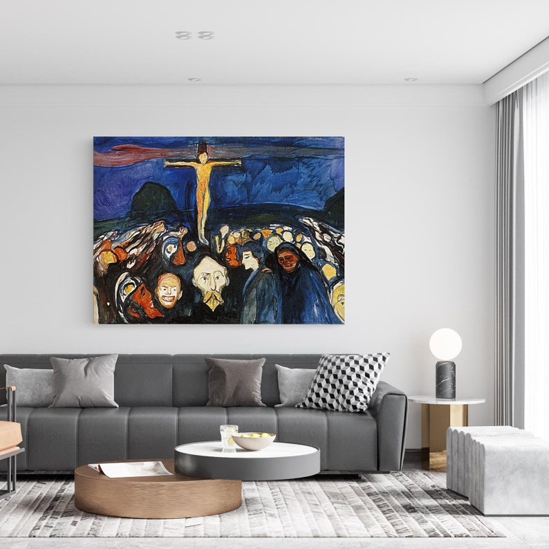 Golgotha Wall Art Oil Painting Canvas Art Edvard Munch Wall - Etsy