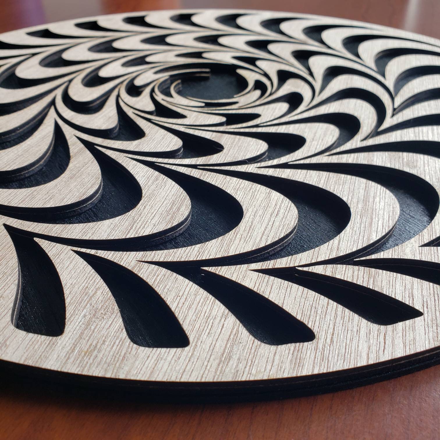 3D Layered Spiral Wall Art, Layered Mandala, Wall Decor, Bohemian Wall ...