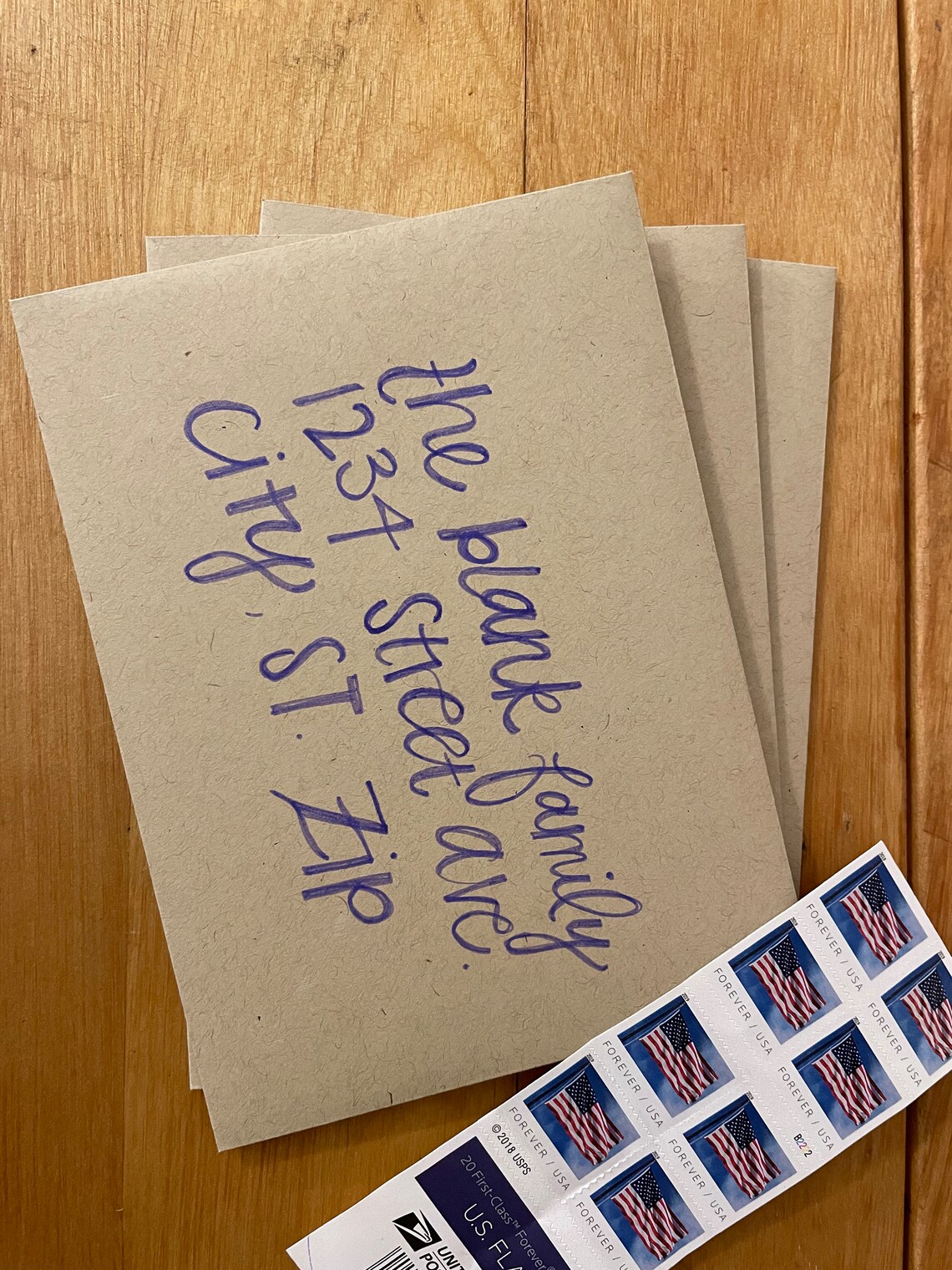 6pk Handwritten Envelopes custom - Etsy