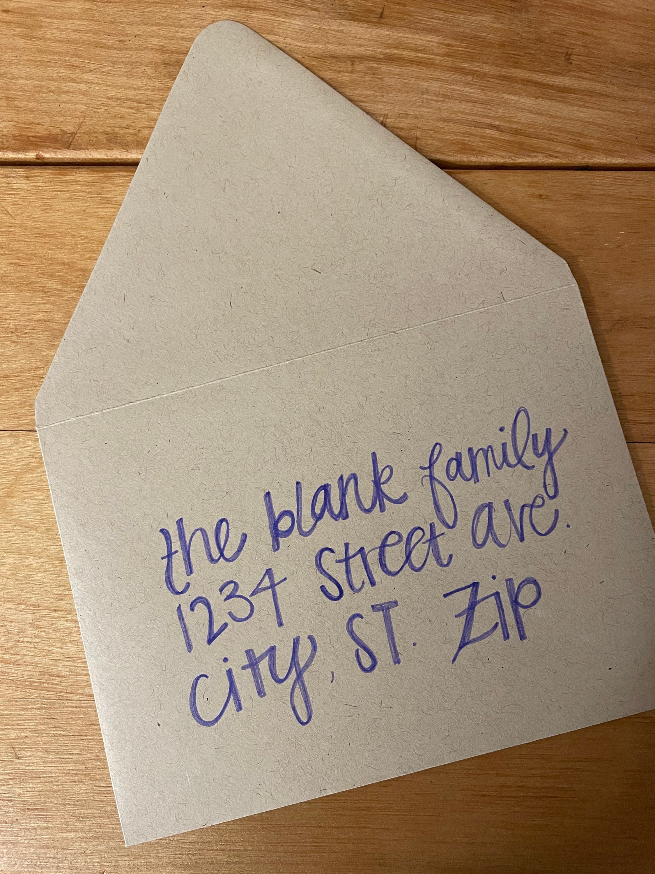 6pk Handwritten Envelopes (custom) - Etsy