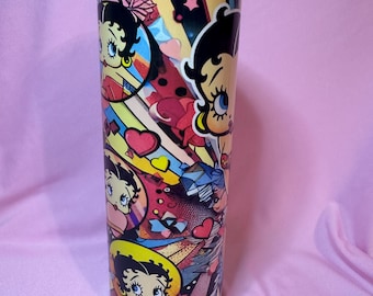 20oz Custom Betty Boop Tumbler - Etsy