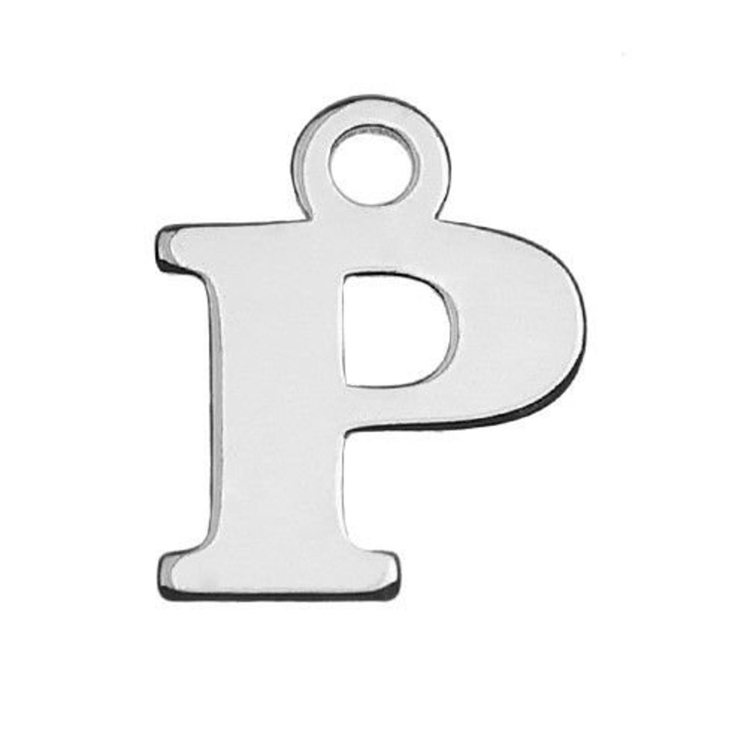 Charm Letter 'P' Silver 925 - Etsy