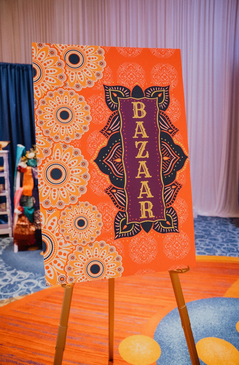 BAZAAR Sign ("shopping" Sign for Return Gifts) - Used During Sangeet ...