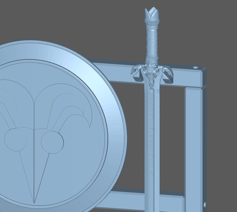 STL Files for 3D Printing Gunsmith With Swords and Conan Shield - Etsy