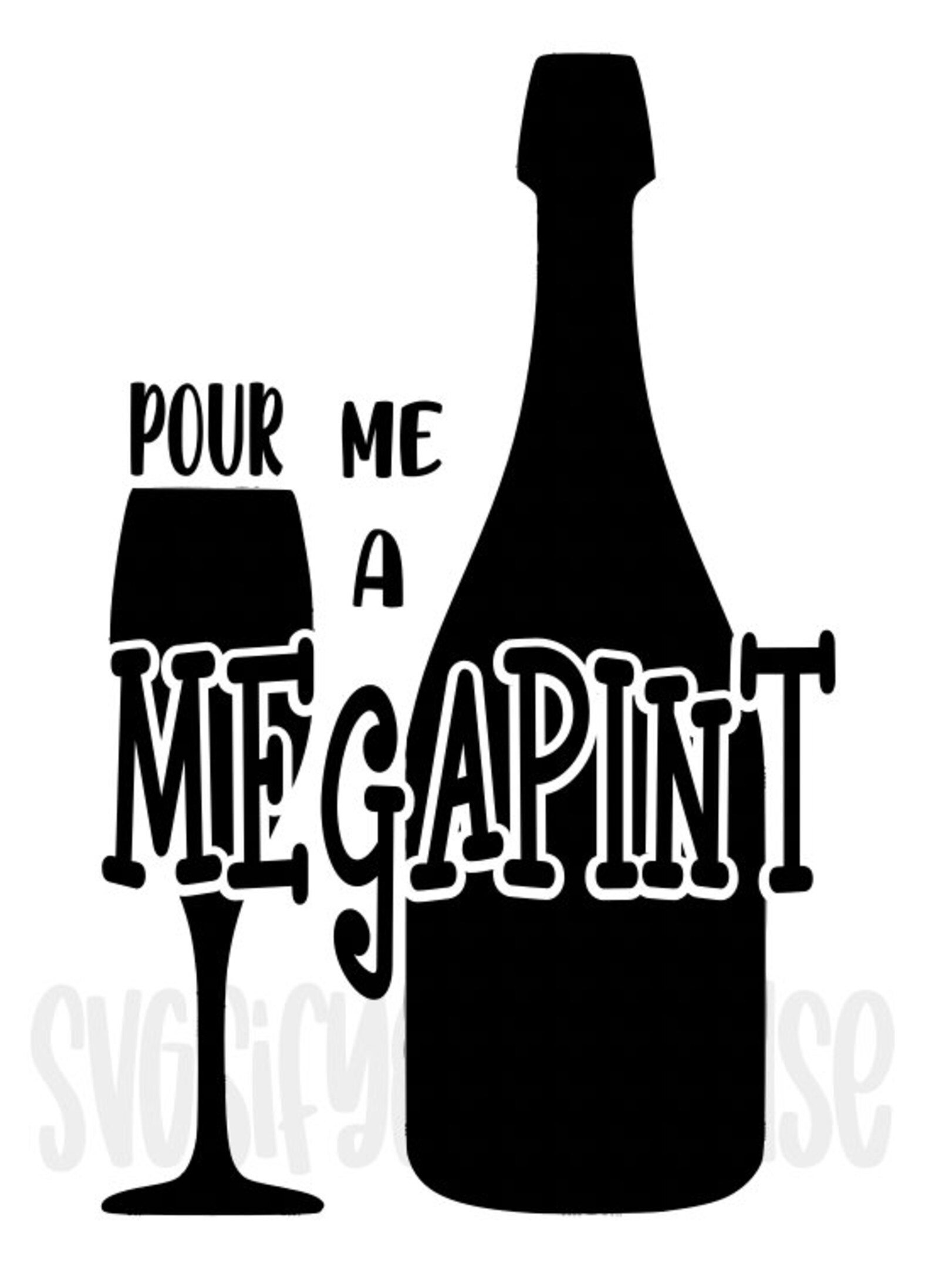 Megapint Wine SVG - Etsy