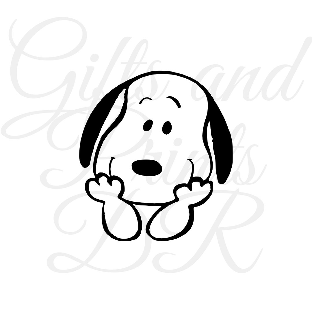 Snoopy Waiting Sticker Cute Snoopy Decal Cute Dog Decal - Etsy