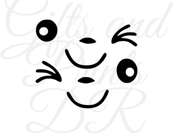 Winking Car Decal - Etsy