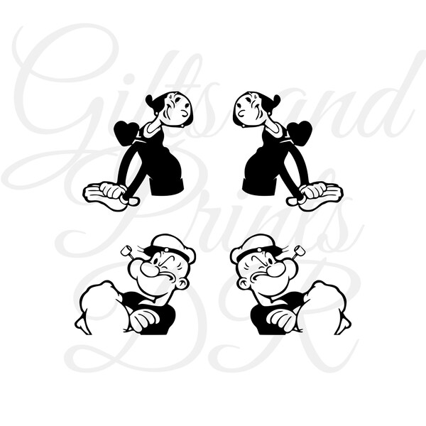 Popeye Vinyl Decal - Etsy