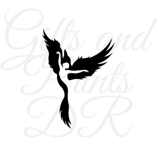 Phoenix Bird Vinyl Sticker Decal Firebird Decal Phoenix - Etsy