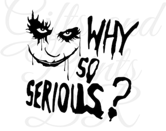 Why so Serious Decal - Etsy